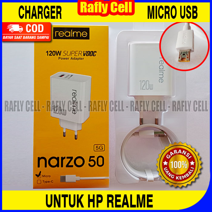 Jual Fast Charger REALME NARZO 50 MICRO USB ORI OEM Untuk HP REALME C33 C31 C30 C25Y C20A C11 ...