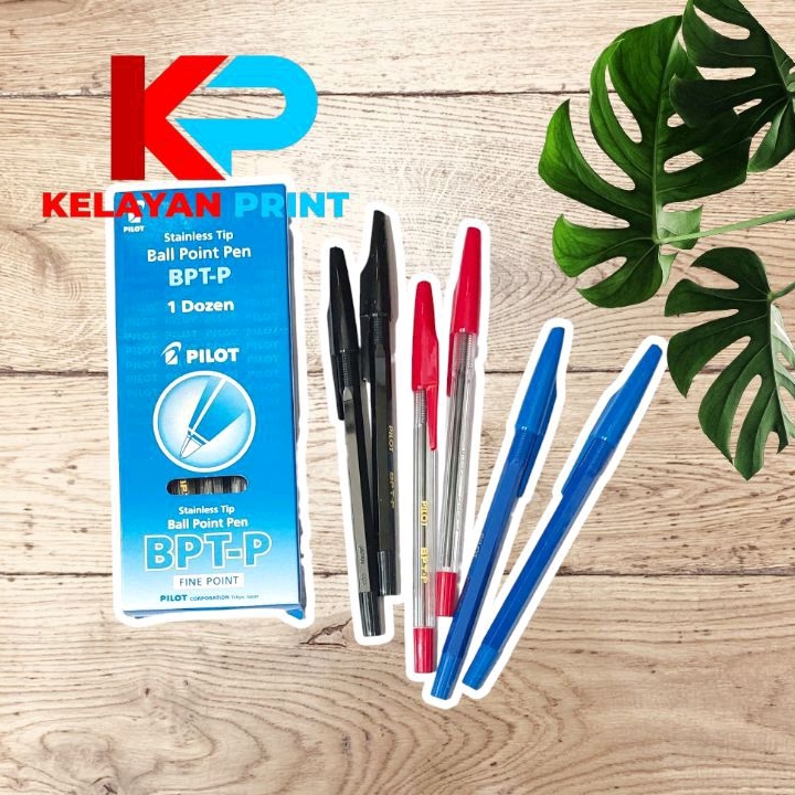 Jual PULPEN PILOT TINTA HITAM/MERAH/BIRU PER PAK ISI 12 PCS | Shopee ...