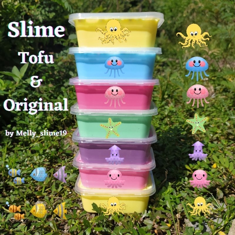 Jual Slime original murah warna warni rainbow slim slem bening anak ...
