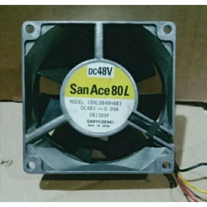 Jual Cooling Fan 48V -0, 09A/ San Ace 80L Fan Sanyo denki Made in Japan ...