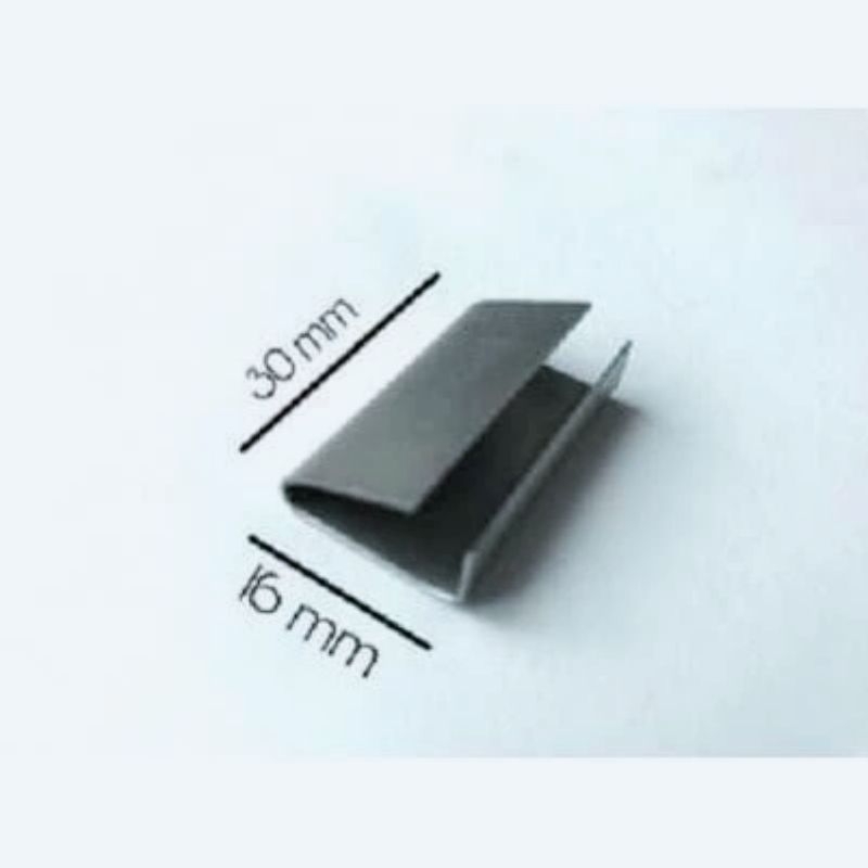 Jual metal clip plat klem tali strapping band polos | Shopee Indonesia