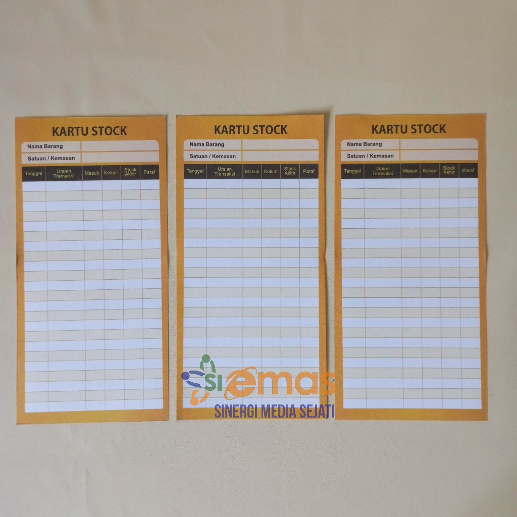 Jual Kartu Stock Obat | Kartu Stok Apotek | Kartu Stock Isi 10 Lembar ...