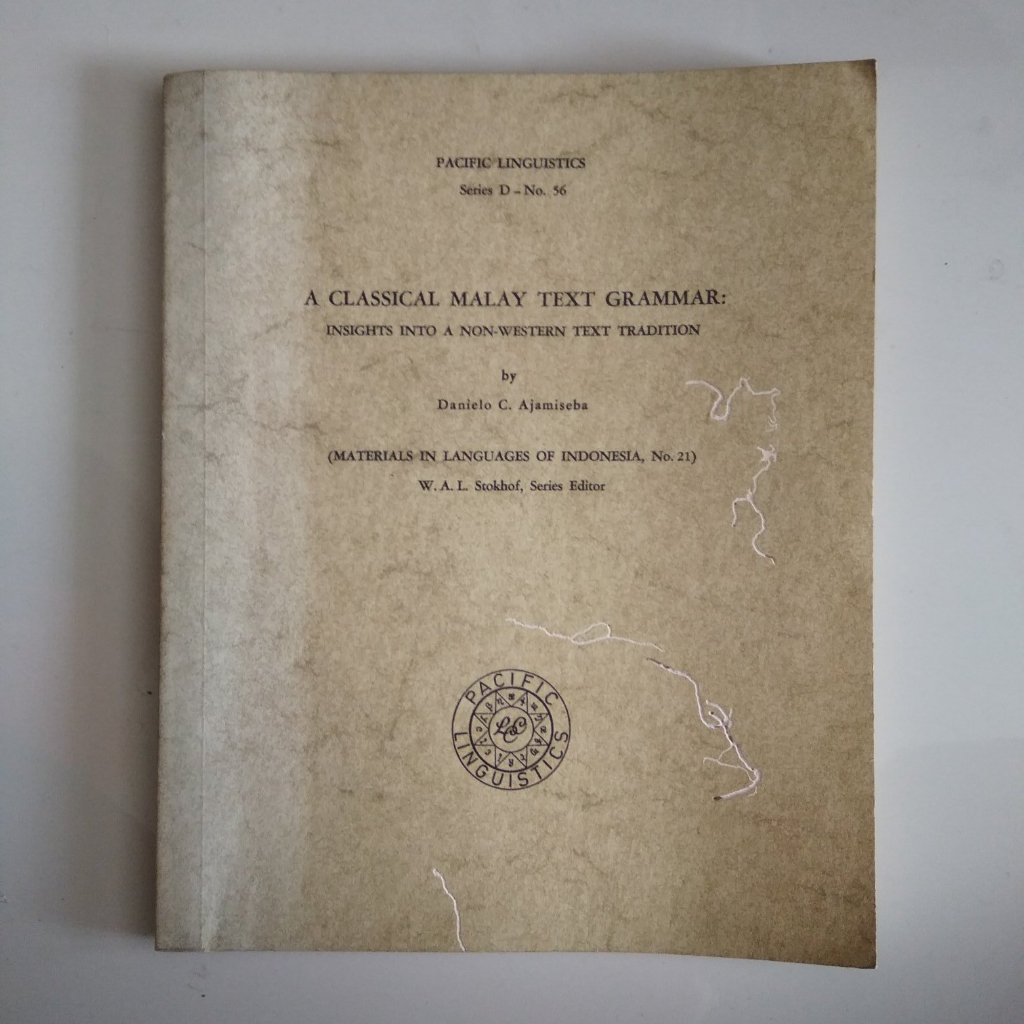 Jual A Classical Malay Text Grammar. An Introduction Into A Non-Western ...