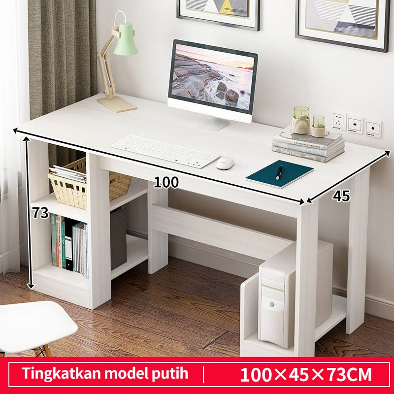 Jual iHOME Meja Komputer Dengan Rak Serbaguna (H Table) | Shopee Indonesia