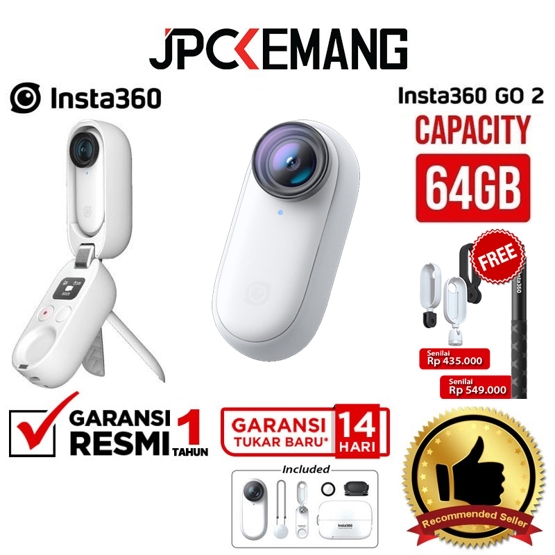 Jual Insta360 GO 2 64GB Action Cam Camera Insta 360 GO2 64 GB Free Insta360 GO2 Mount Adapter ...