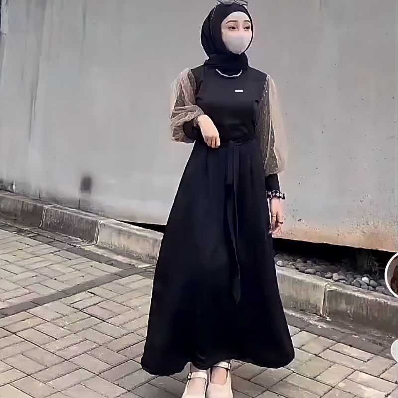 Jual ASMA DRESS || READY STOK || GAUN MUSLIMAH - GAUN PESTA MUSLIMAH ...