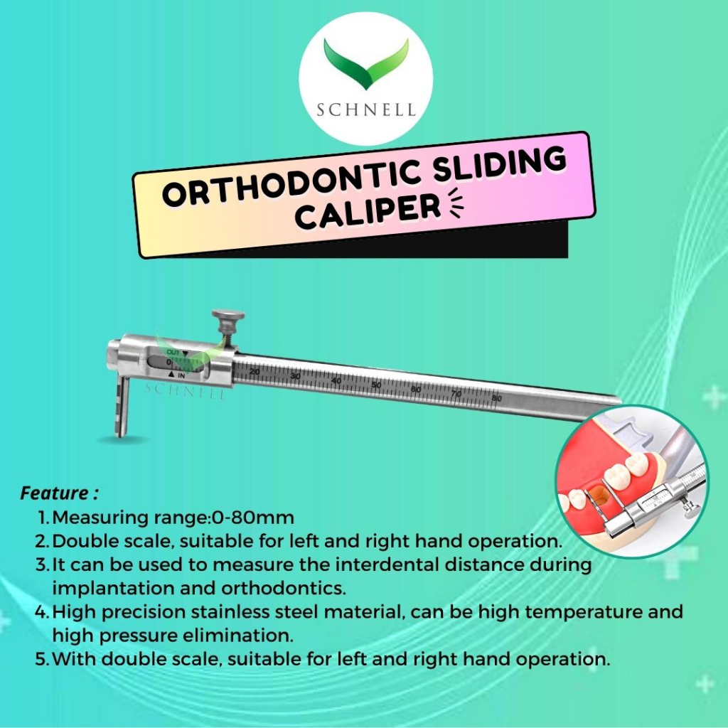 Jual Dental Orthodontic Sliding Caliper/Alat Ukur Implan Gigi | Shopee ...