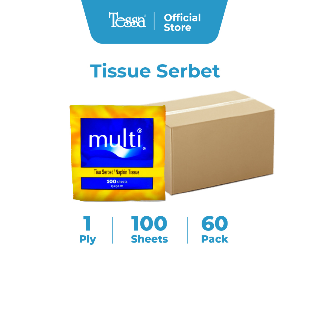 Jual Kemasan Karton Tissue Multi Napkin Lunch 100s 1p MU | Shopee Indonesia