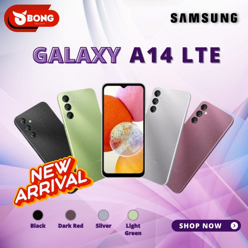 Jual SAMSUNG GALAXY A14 LTE 4/128GB GARANSI SEIN | Shopee Indonesia