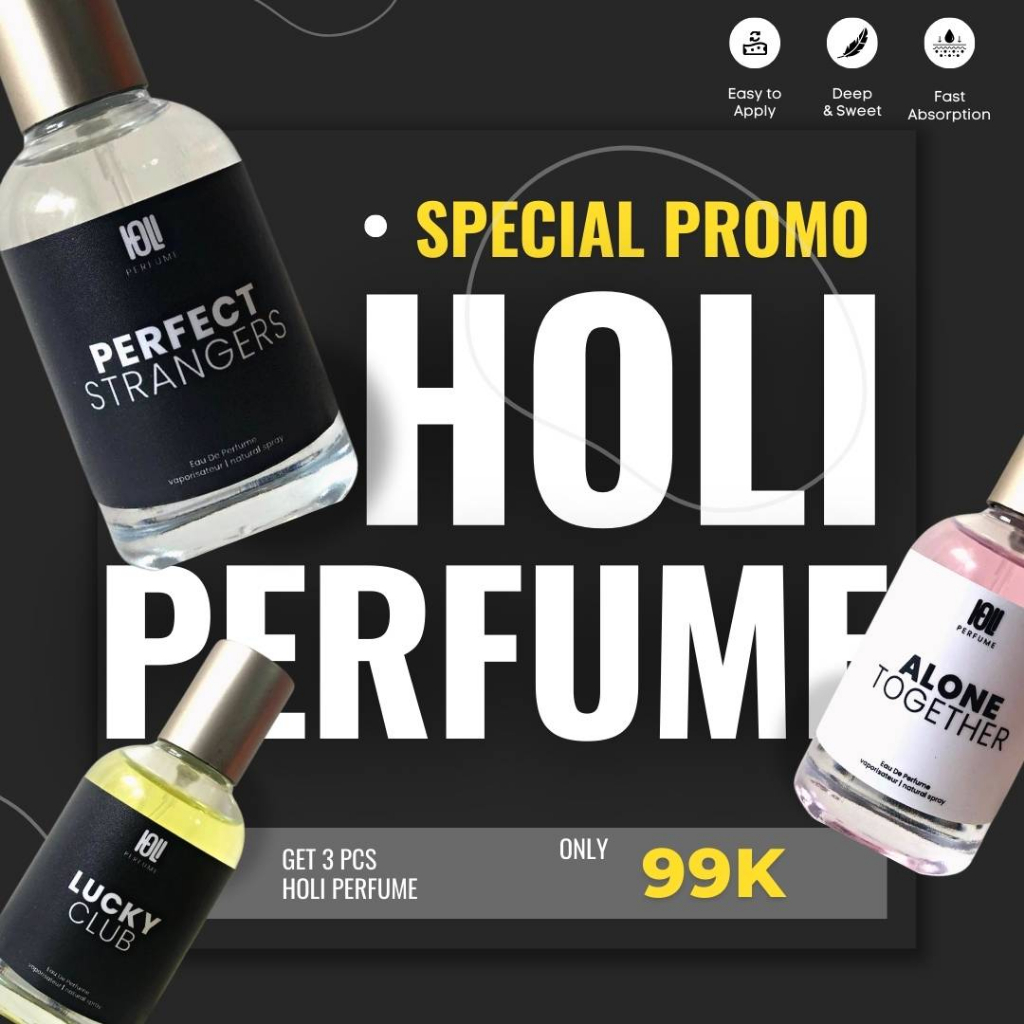 Jual Parfum EDP Holi Perfume 35ml Unisex dengan Aroma yang Tahan Lama ...