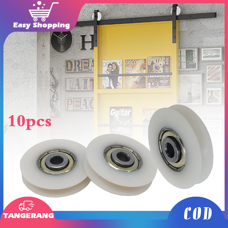 Jual 10pcs Roda Pagar Nilon Roda Gerbang Roda Katrol Bentuk U Ukuran ...