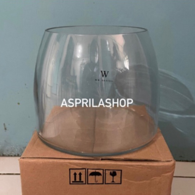 Jual vas bunga unik kendi diameter besar kaca pot bunga bouquet tinggi ...