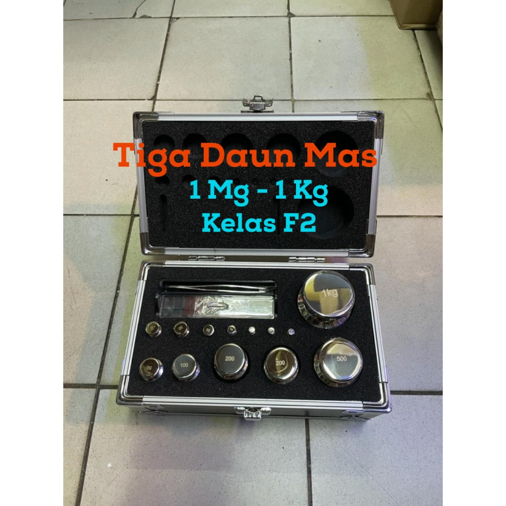 Jual Batu Timbangan Anak Timbangan StainlessSonic 1 Mg - 1 Kg Kelas F2 | Shopee Indonesia