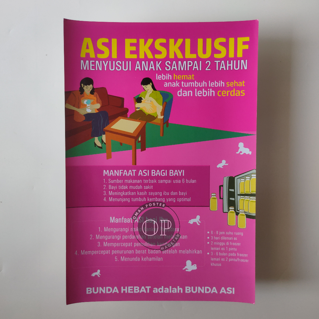 Jual Poster ASI Eksklusif - Poster Pentingnya ASI Eksklusif - ASI - 12 ...