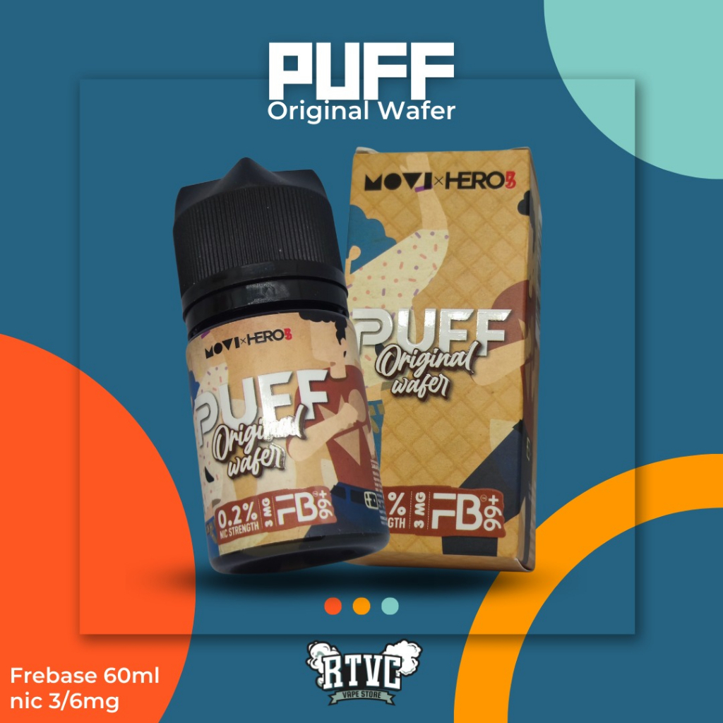 Jual PUFF Original Wafer 60ml FB99+ by MOVI X Hero57 Liquid Freebase ...