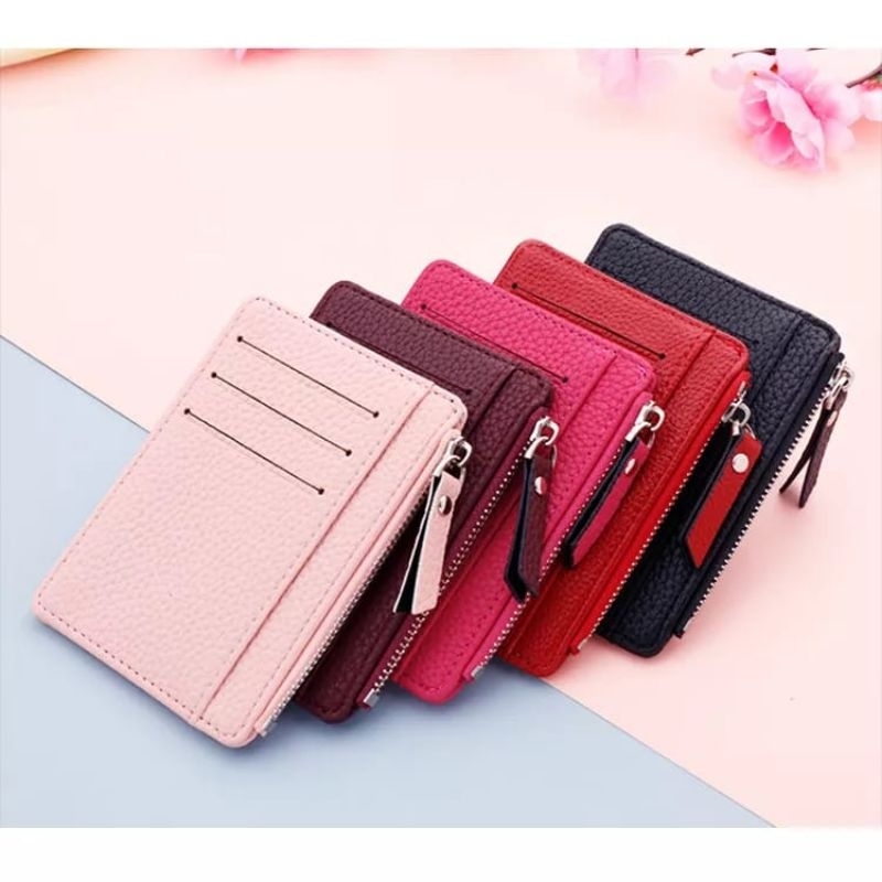 Jual Dompet Kartu Koin Perempuan Card Holder Tipis Import Fashion Korea | Shopee Indonesia