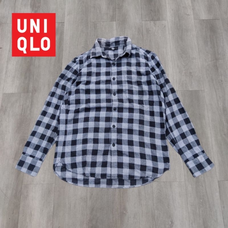 Jual Flanel uniqlo (M fit L) | Shopee Indonesia
