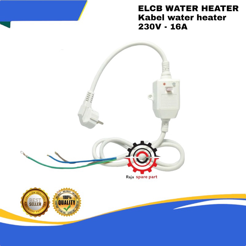 Jual KABEL ELCB WATER HEATER 16A | KABEL & PLUG POWER WATER HEATER ...