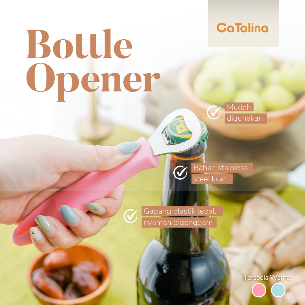 Jual CaTalina Pembuka Botol Bottle Opener Stainless | Shopee Indonesia