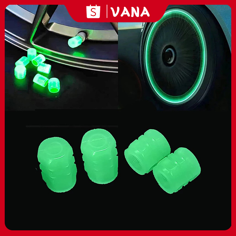 Jual 4 Buah/Bungkus Bercahaya Tutup Katup Ban Sepeda Motor Baut Di Topi ...