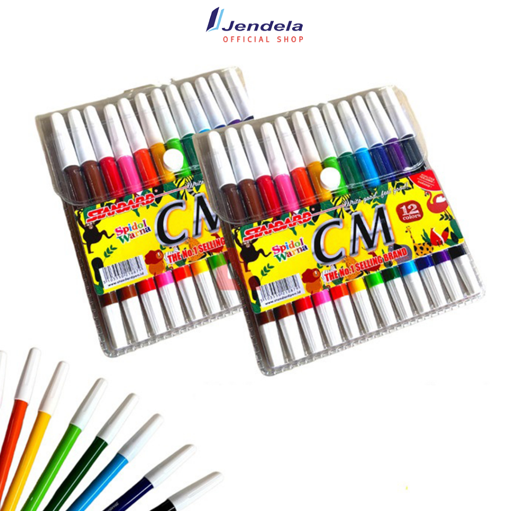 Jual Spidol Warna Isi 12 Standard CM12 Standard Coloring Marker ...