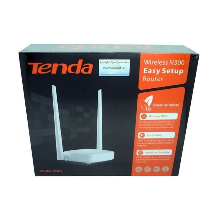 Jual Tenda N301 Wireless Router Wifi Easy Setup 2 Antenna | Shopee Indonesia