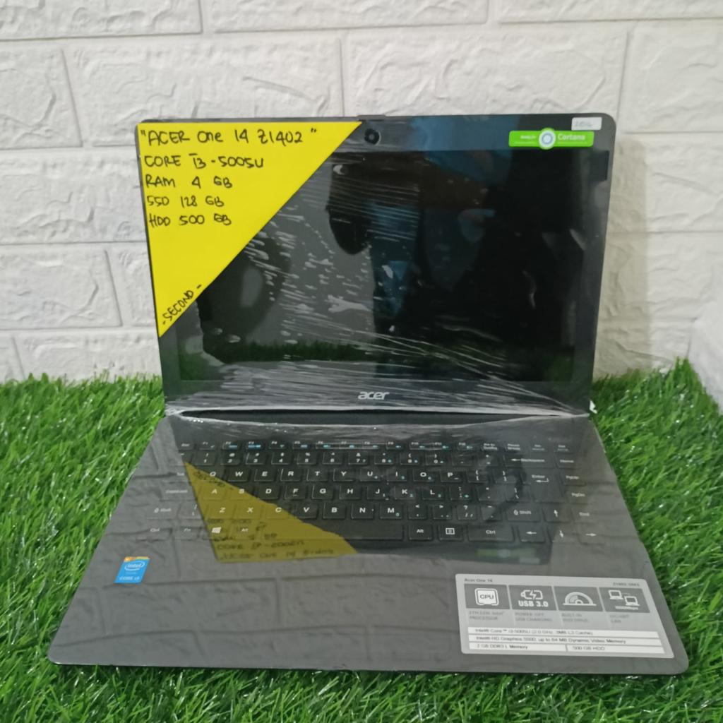 Jual ACER ONE 14 Z1402 CORE I3-5005U RAM 4 GB SSD 128 GB HDD 500 GB 14 INCH | Shopee Indonesia