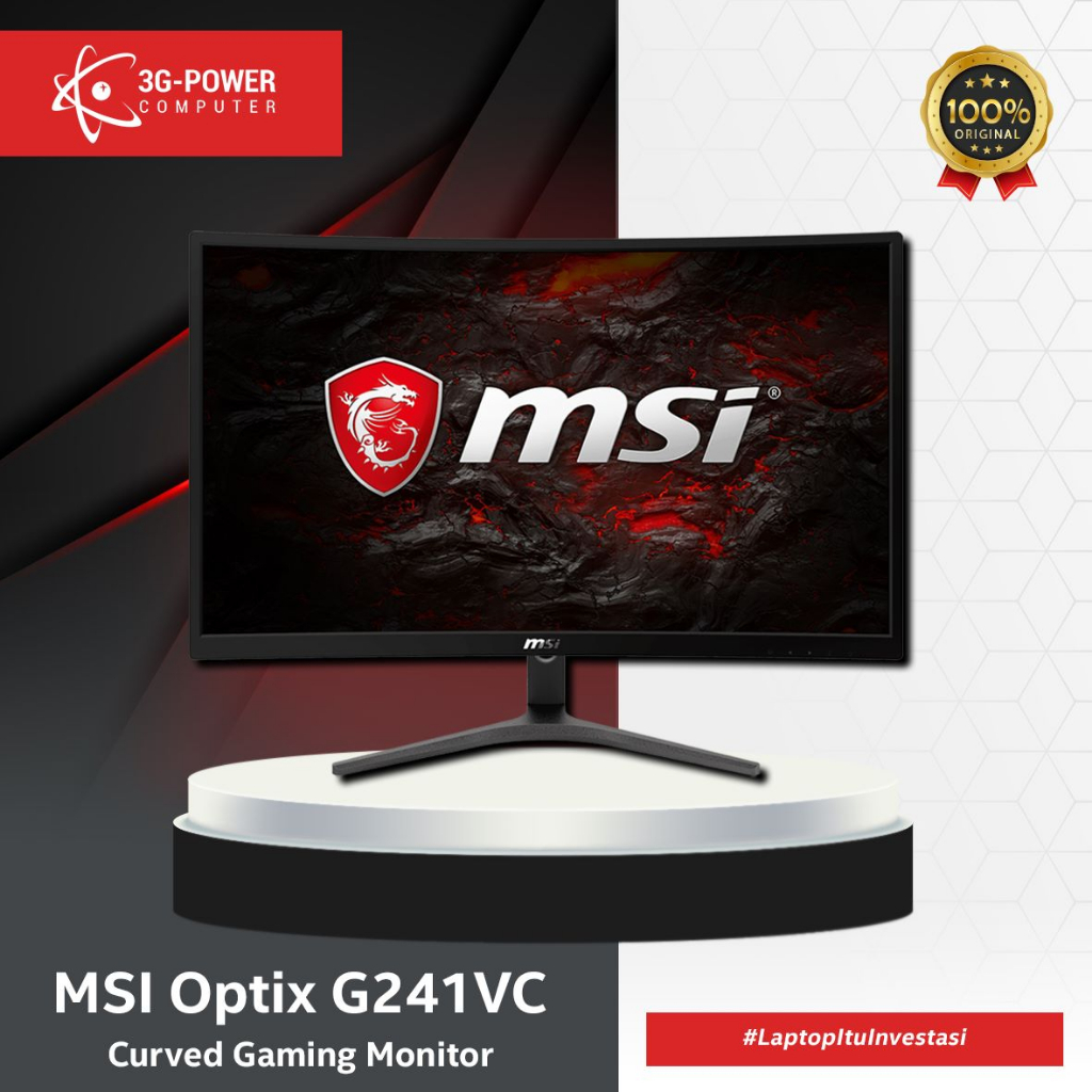 Jual MSI Optix G241VC 24 Inch FHD 1080p 75Hz 1ms Curved Gaming Monitor ...