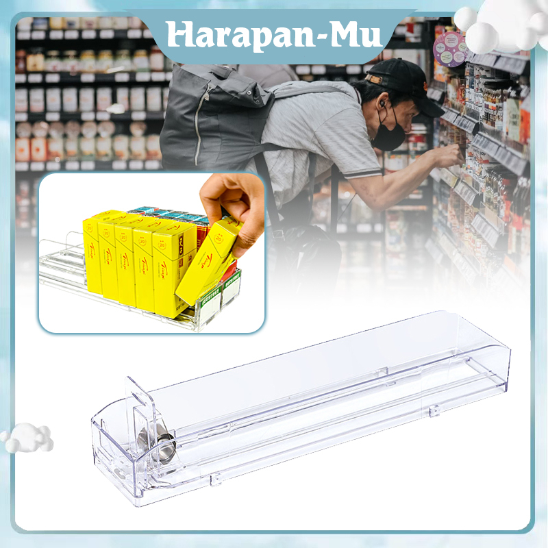 Jual Rak Rokok Acrylic Pusher 28 Cm Otomatis Magnet Minimarket ...