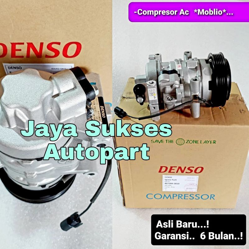 Jual Compressor Compresor AC Honda Mobilio 447280-2810 Original Denso ...