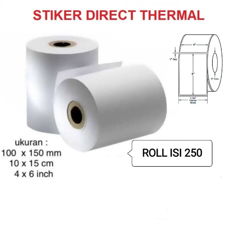 Jual STIKER LABEL THERMAL 100X150 - STIKER LABEL RESI - STIKER RESI ...