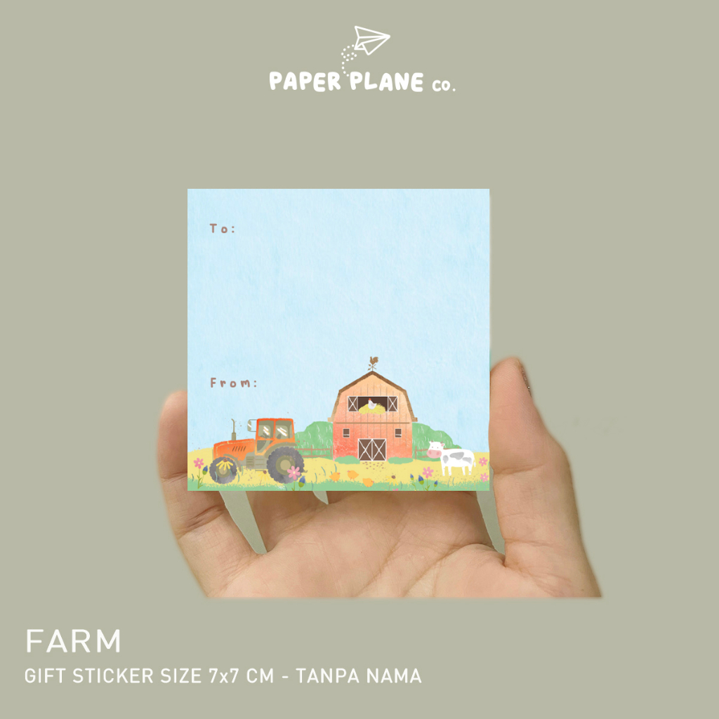 Jual Sticker Ucapan Tema "Farm" 40 pcs Sticker Message | Shopee Indonesia