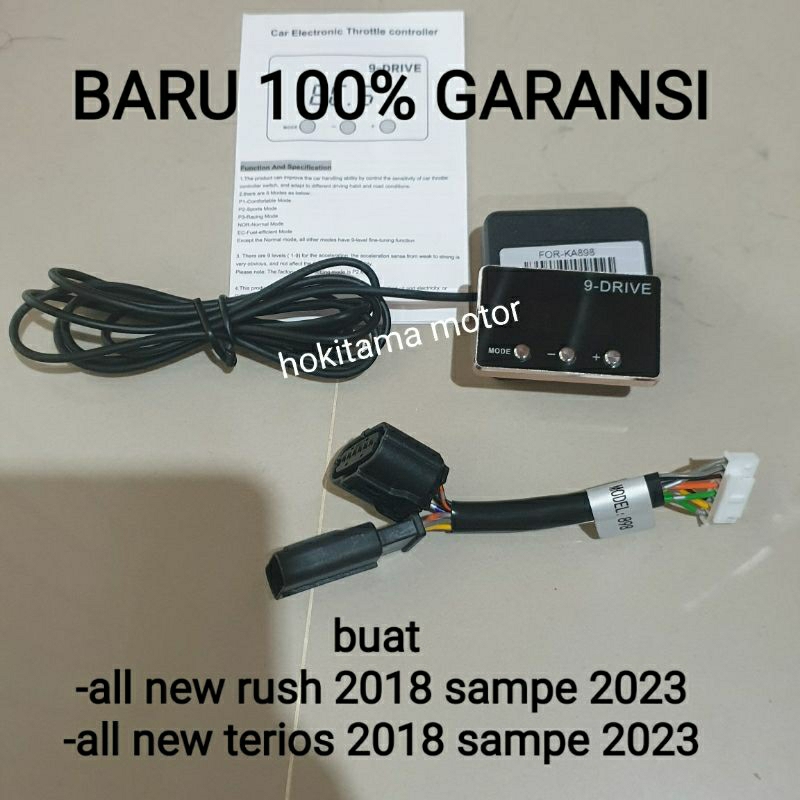 Jual 9 DRIVE piggyback remap ecu ALL NEW RUSH TERIOS throttle controller TC RACING | Shopee ...