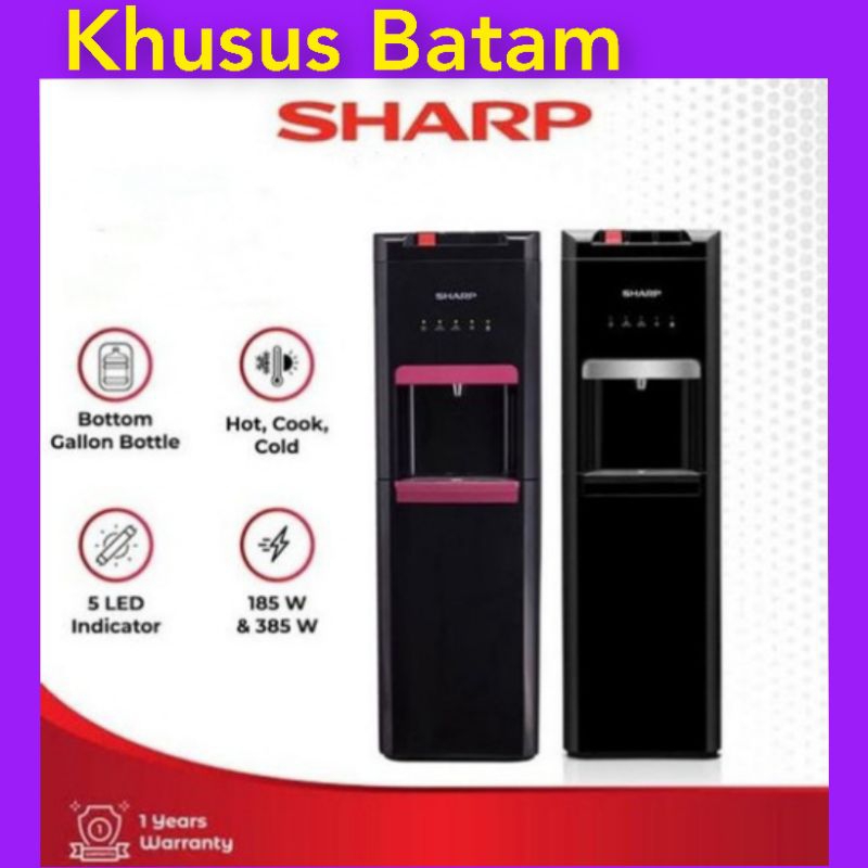 Jual Dispenser galon bawah Sharp Swd66ehl/dispenser sharp 5led ...