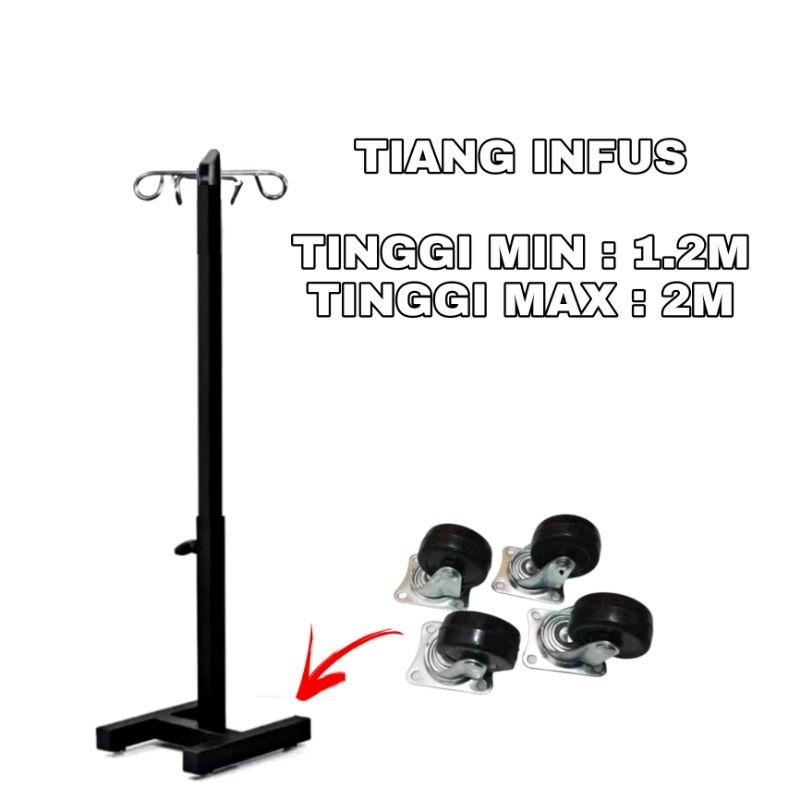 Jual TIANG INFUS STAND RUMAH SAKIT KLINIK | Shopee Indonesia