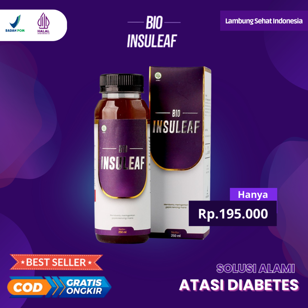Jual Bio Insuleaf Herbal Diabetes Original 1 Botol | Shopee Indonesia