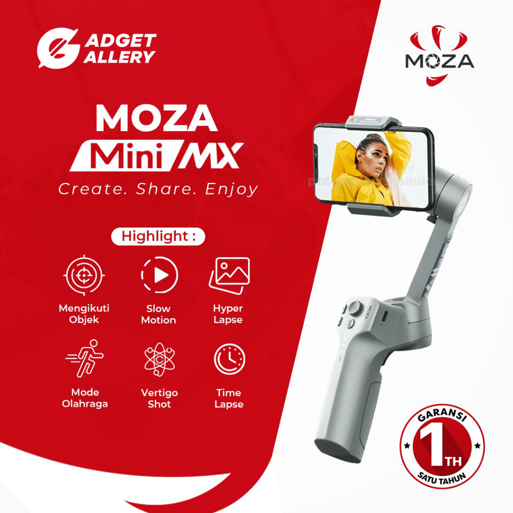 Jual Moza Mini MX Gimbal for Smartphones | Shopee Indonesia