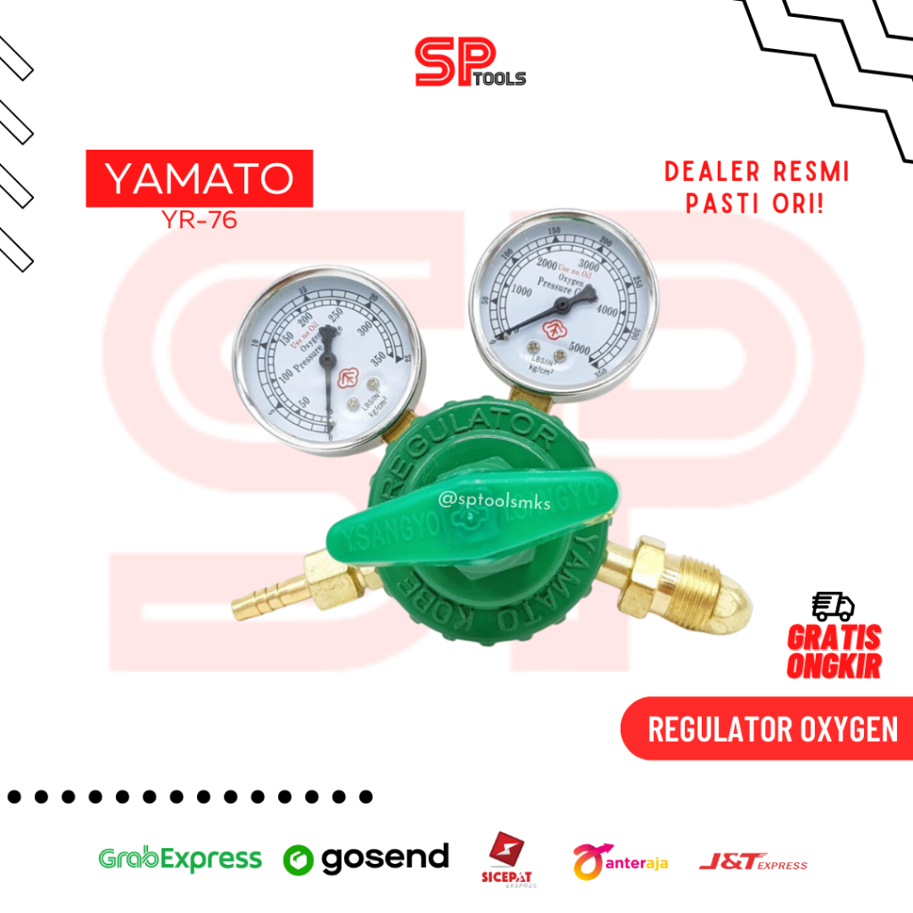 Jual REGULATOR LAS TABUNG OKSIGEN / OXYGEN YR76 / YR-76 / YR 76 YAMATO | Shopee Indonesia