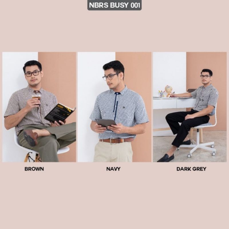 Jual KEMEJA STYLISh ELEGANT NBRS BUSY 001 ORIGINAL (bisaCOD) | Shopee Indonesia