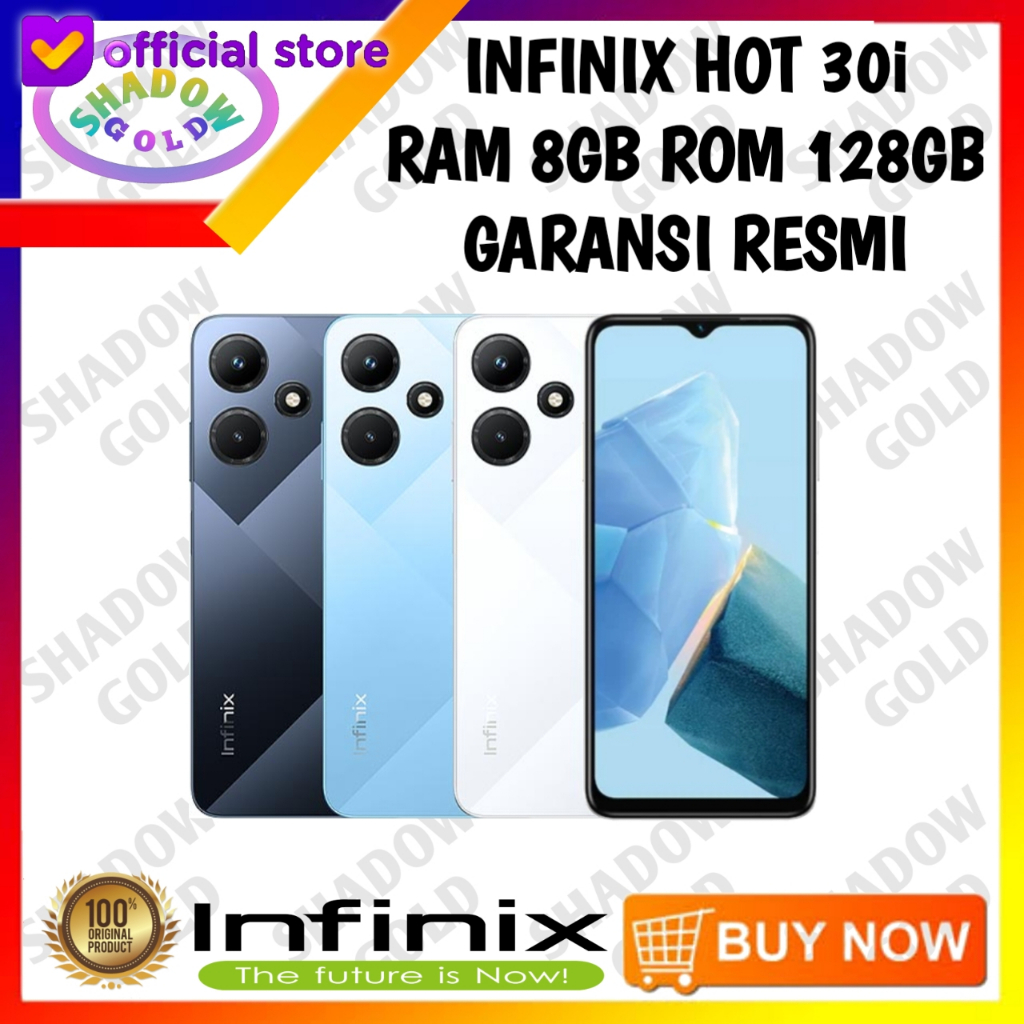 Jual Infinix Hot 30i 8/128 RAM 8GB ROM 128GB GARANSI RESMI | Shopee Indonesia