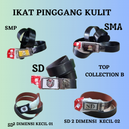Jual IKAT PINGGANG/GESPER SEKOLAH SD,SMP,SMA KULIT BESAR | Shopee Indonesia