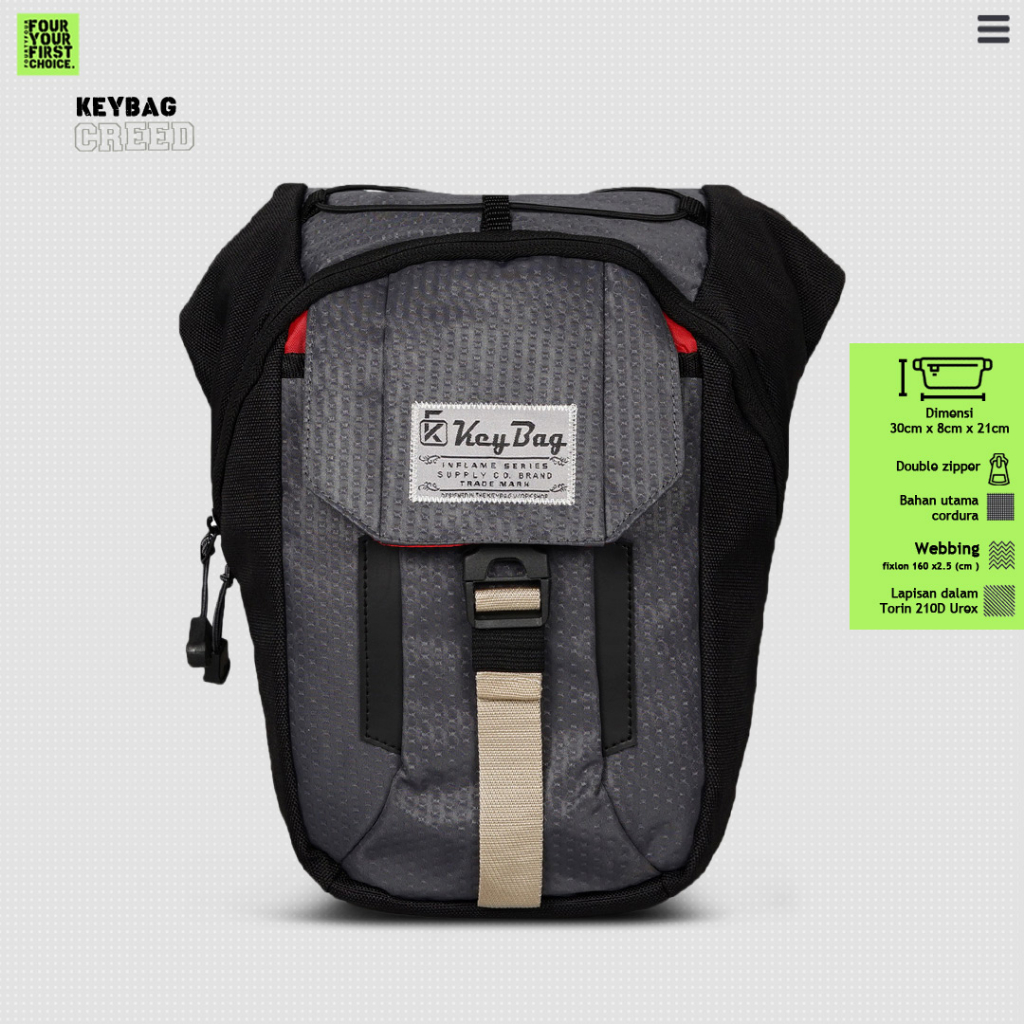 Jual Tas Selempang Pria Creed Esenbo x Keybag - Sling Bag Premium ...