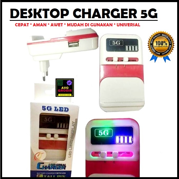 Jual charger casan desktop kodok modern universal | Shopee Indonesia