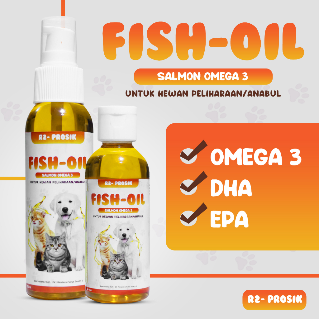 Jual Minyak Ikan Salmon Omega 3 untuk Anabul/Hewan Peliharaan Anjing ...