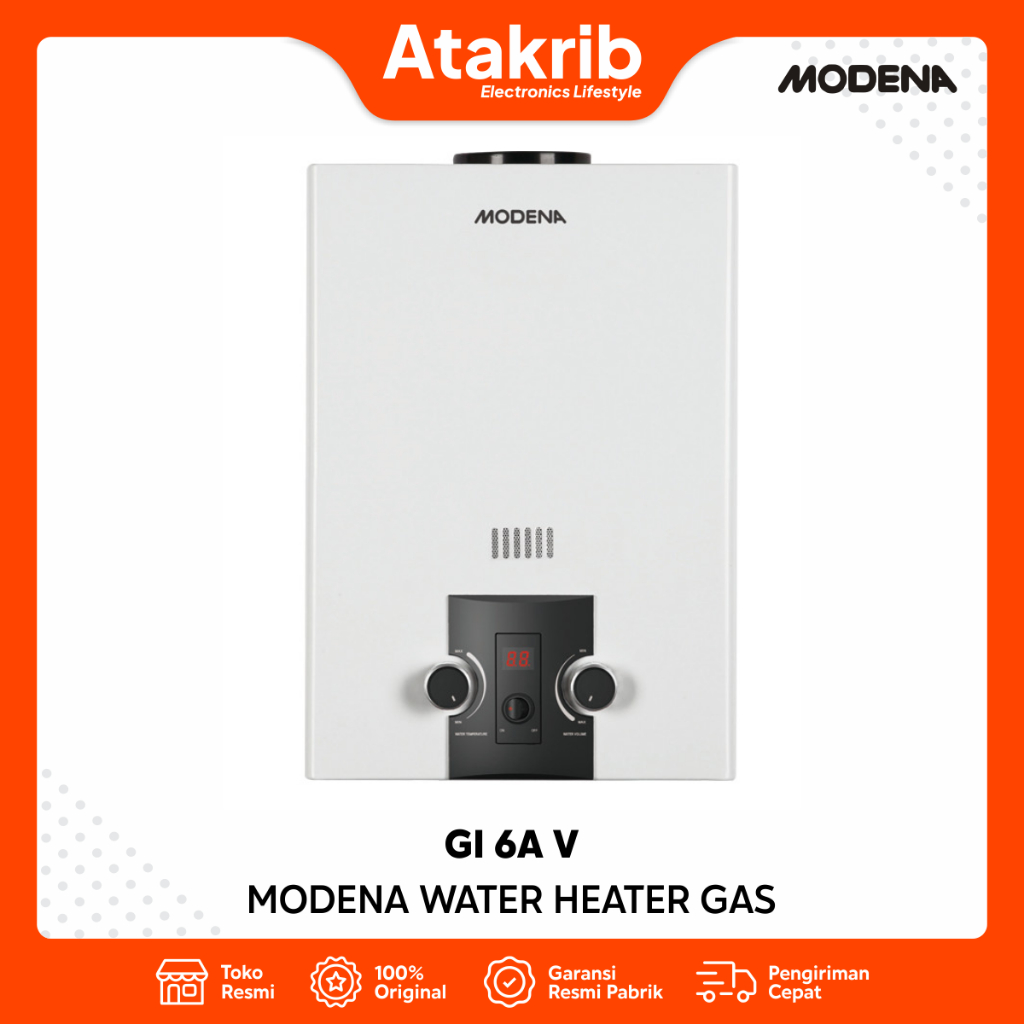 Jual MODENA WATER HEATER GAS GI-6A V INSTANT | Shopee Indonesia