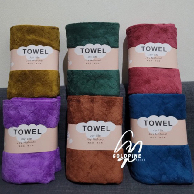 Jual Handuk Mandi Microfiber Polos Import 70cm x 140cm | Bahan Lembut ...