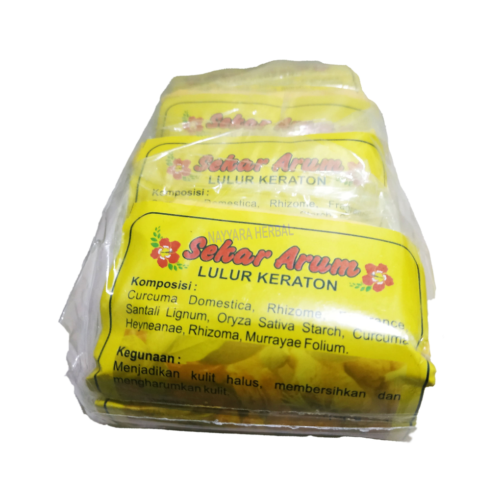 Jual Lulur Keraton sekar arum kuning satu pack isi 10 sachet | Shopee ...