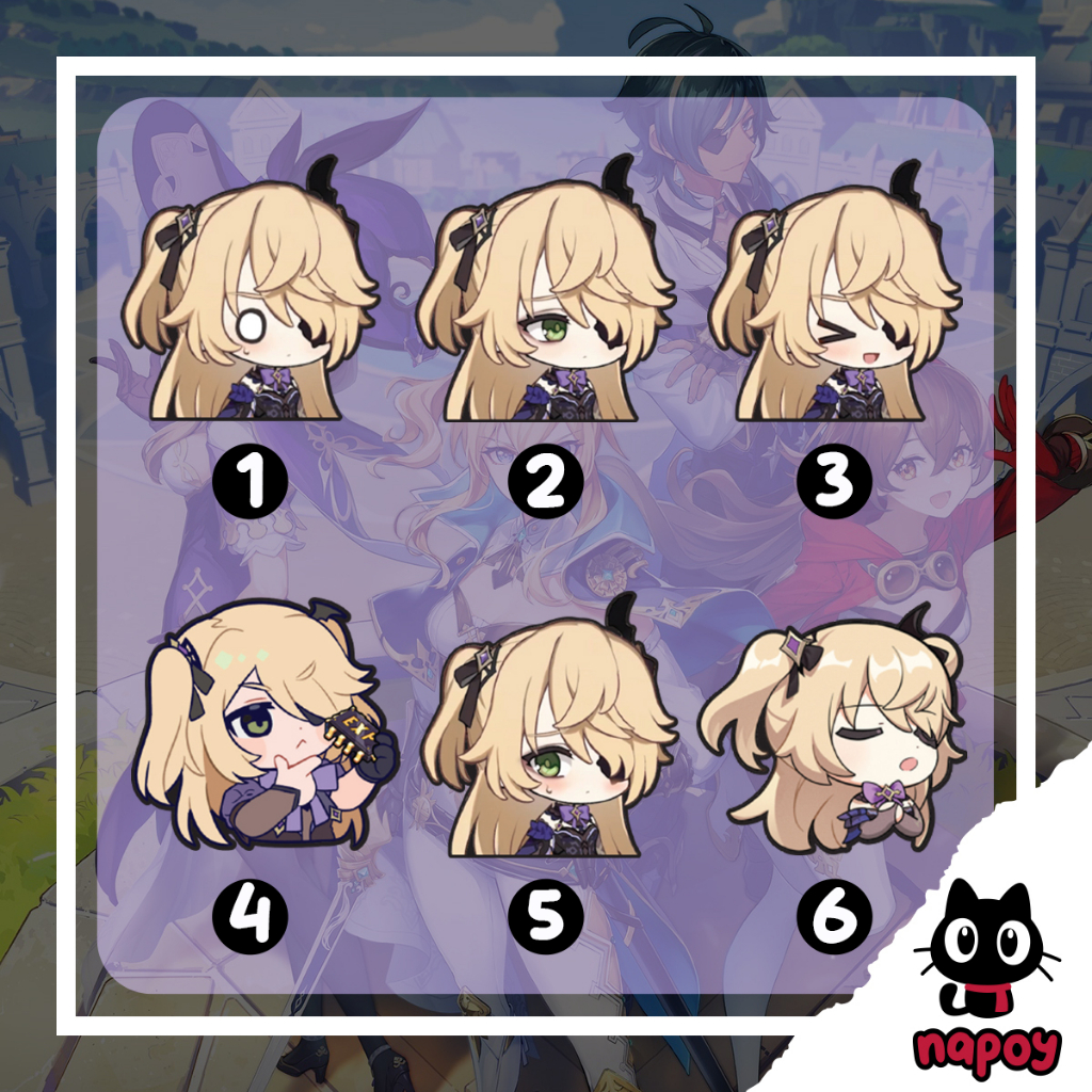 Jual Sticker Vinyl Game Anime Fischl Genshin Impact | Shopee Indonesia