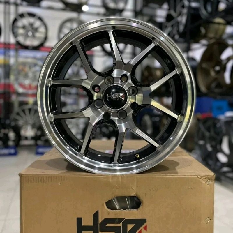 Jual Velg racing murah hsr ring15 buat mobil yaris livina avanza datsun brio jazz calya sigra ...