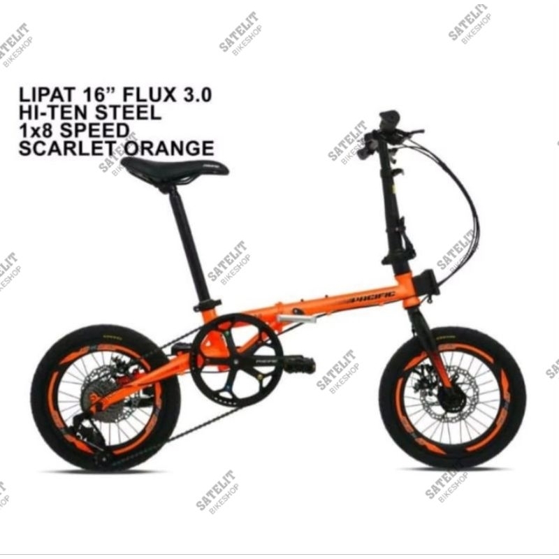 Jual Sepeda Lipat Folding Bike Pacific Flux 3.0 Ukuran 16 Inch | Shopee Indonesia